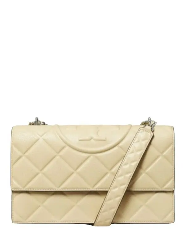 Tory Burch Fleming Convertible Shoulder Bag - Vanilla Soft Serve
