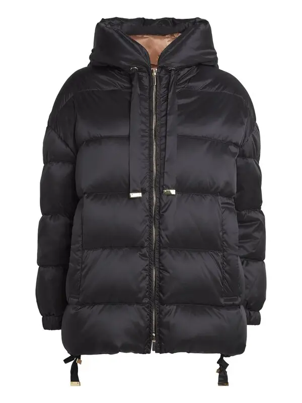 Max Mara Water-repellent Down Puffer Jacket - Black