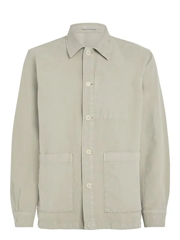 Norse Projects Cotton-linen Julian Overshirt - Green