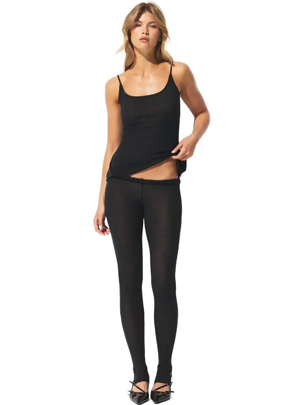 SKIMS Sheer Rib Legging - Soot