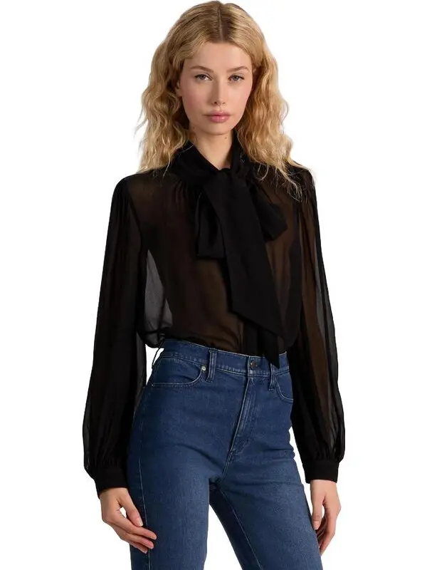 Alice + Olivia Brentley Blouse - Black