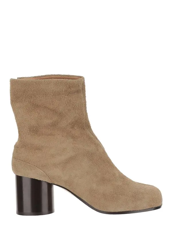 MAISON MARGIELA Tabi Suede Ankle Boots - Beige