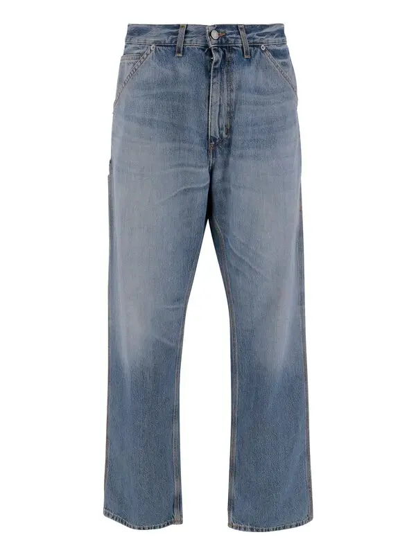 HAIKURE Cotton Jeans With Washed Effect - Denim