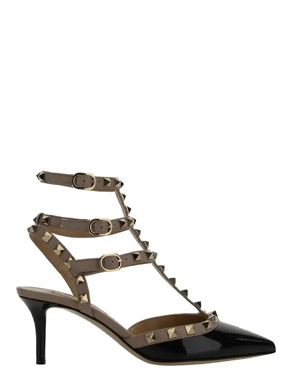 Valentino Garavani Rockstud Ankle Strap Pumps - Black