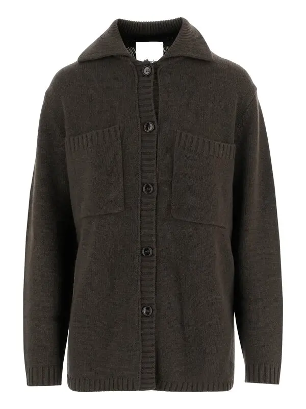 ALLUDE Wool And Cashmere Cardigan - Grey