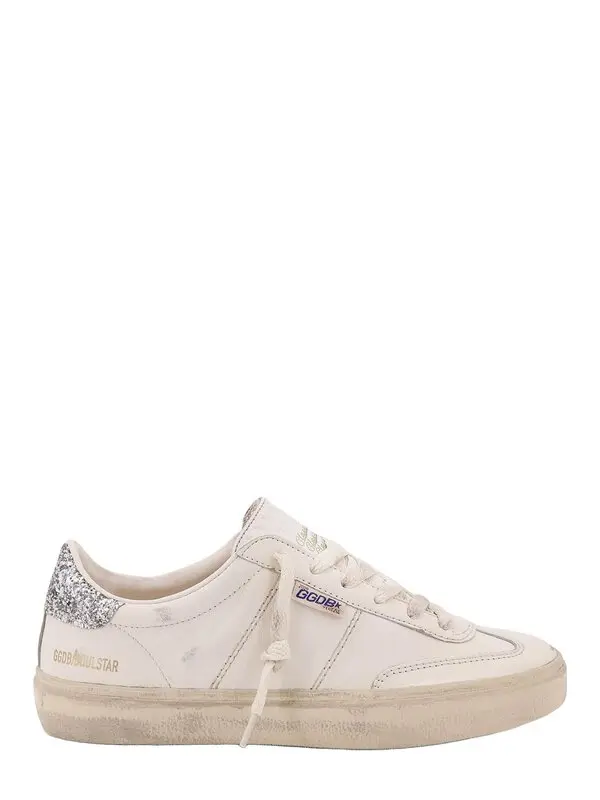 GOLDEN GOOSE Soul Star Leather Sneakers - White