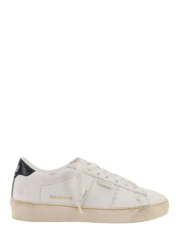 GOLDEN GOOSE Matchstar Leather Sneakers - White