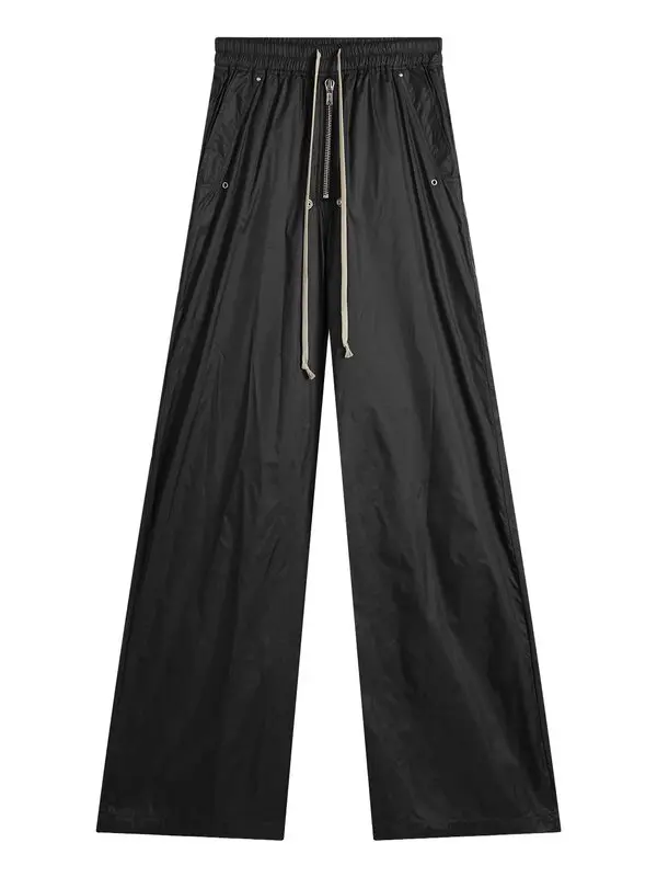 Rick Owens Geth Belas Wide Leg Trousers - Black