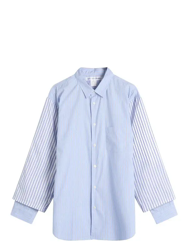 Comme Des Garçons Stripe Oxford Yd - Blue