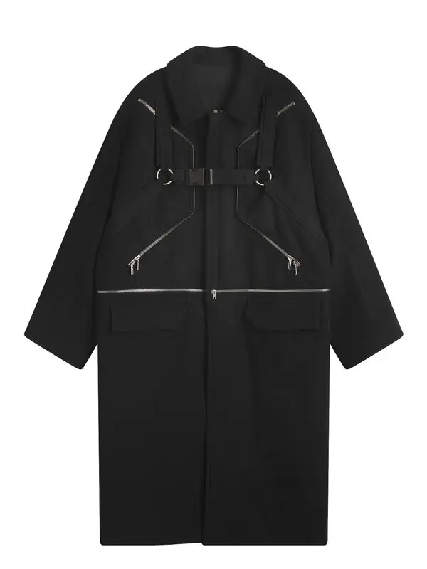 Rick Owens Blixa Jumbo Coat - Black