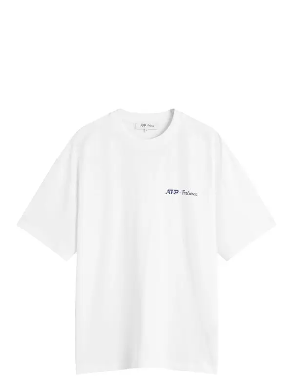 PALMES X Atp Logo T-shirt Presented By - White