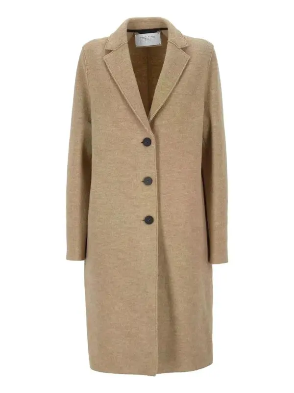Harris Wharf London Button-fastening Wool Coat - Neutrals