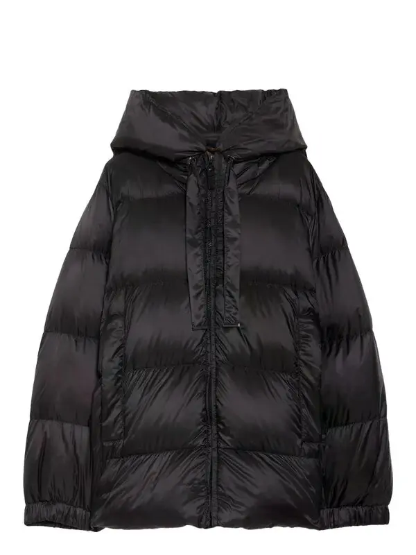 Max Mara Hooded Quilted Puffer Jacket - Black
