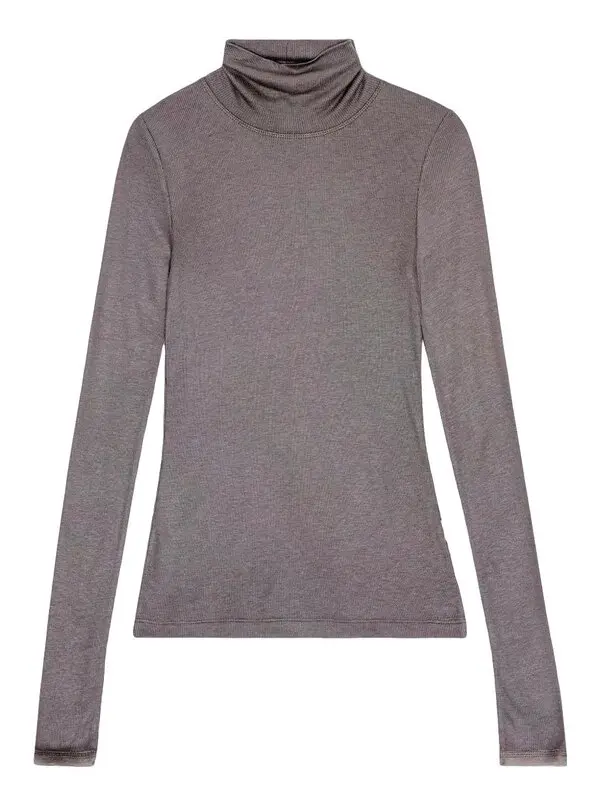 Remain Birger Christensen Long-sleeve Ribbed Turtleneck Sweater - Grey
