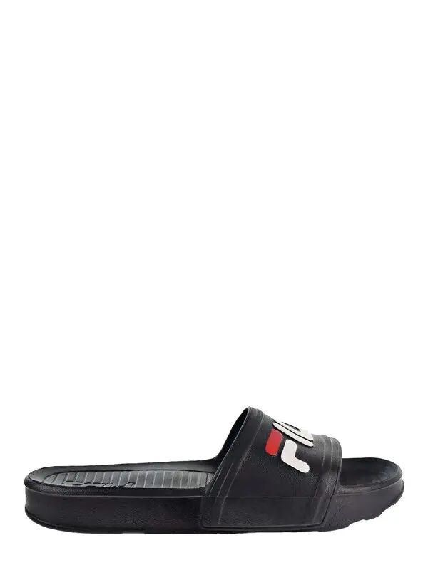 FILA Logo-embellished Slides - Black
