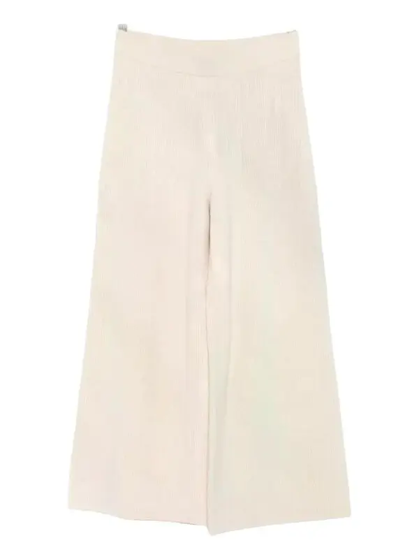 JOSEPH Ribbed Trousers - Neutrals