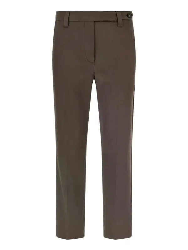 Brunello Cucinelli Monile-detail Trousers - Brown