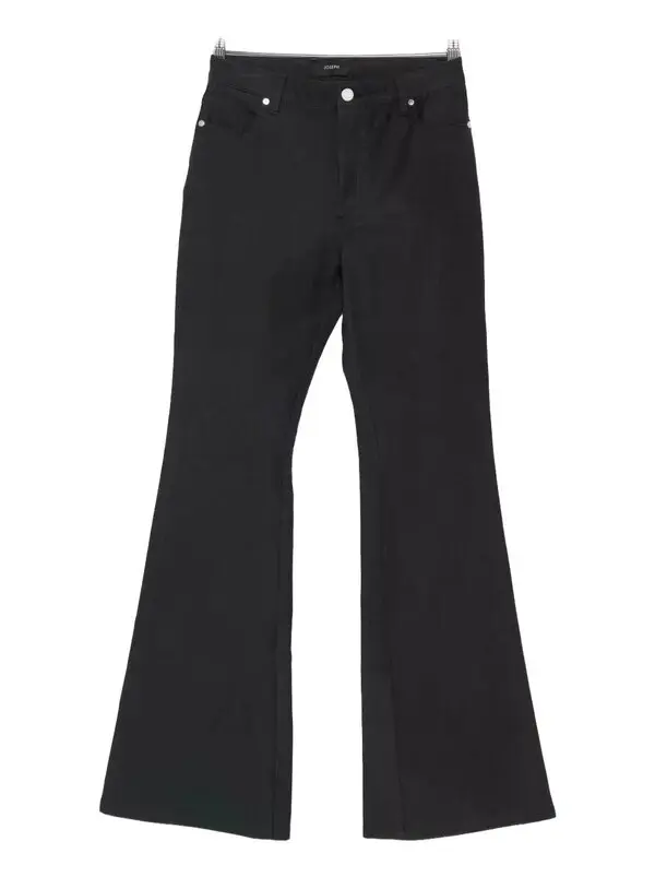 JOSEPH Buttoned Flared Trousers - Grey