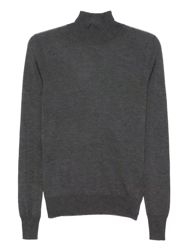 JOSEPH Turtleneck Cashmere Sweater - Grey