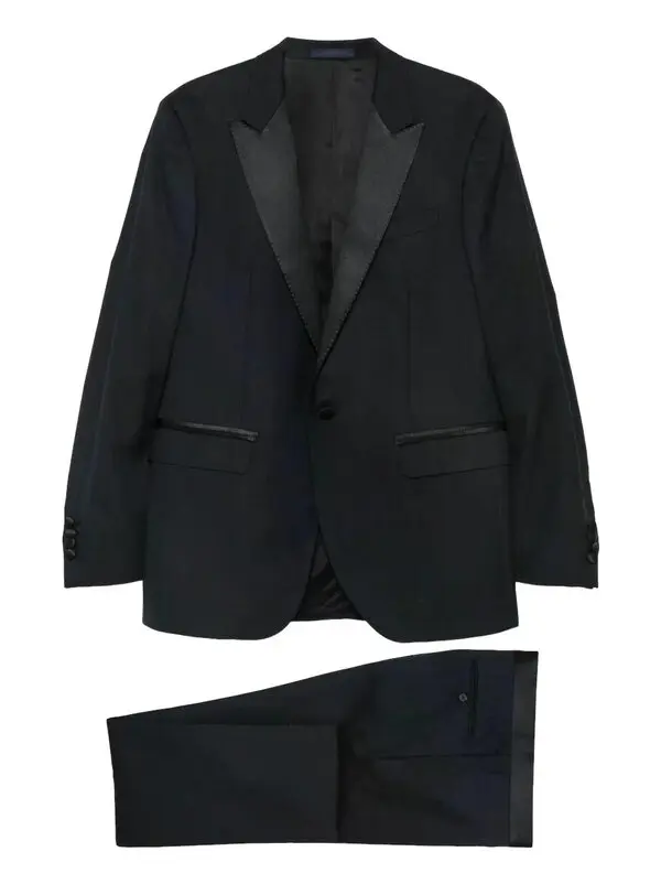 LANVIN Satin-trimmed Suit - Blue