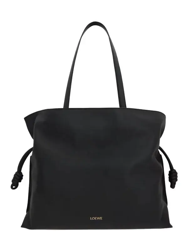 Loewe Large Flamenco Knot-detail Tote Bag - Black