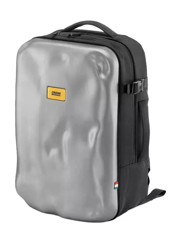 CRASH BAGGAGE Metallic-panel Backpack - Grey