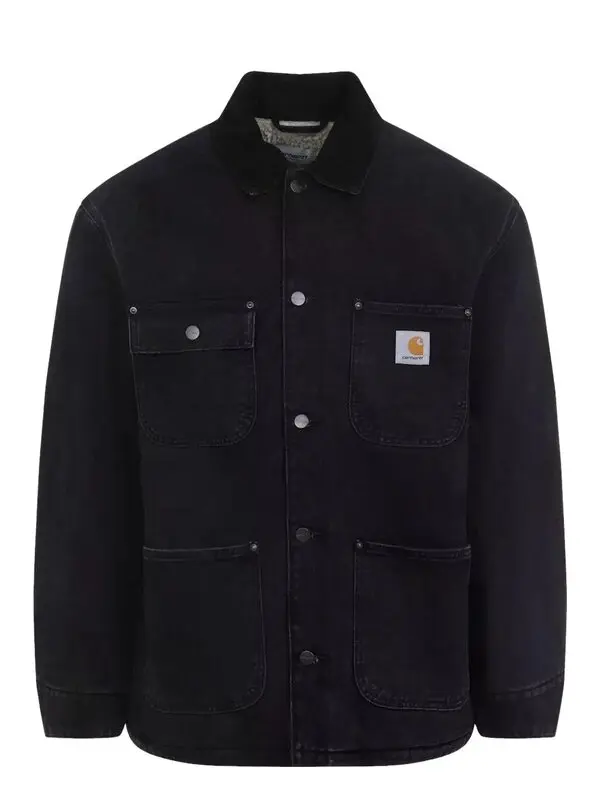 Carhartt Work In Progress Buttoned Cotton Shirt Jacket - Black