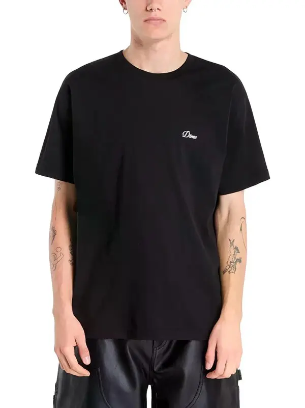 DIME Cursive Logo T-shirt - Black