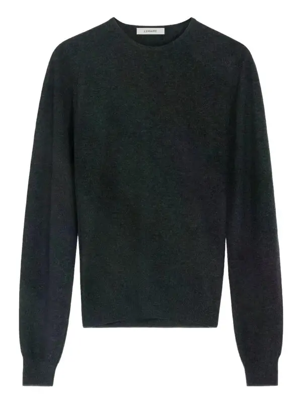 LEMAIRE Crew-neck Wool Top - Blue