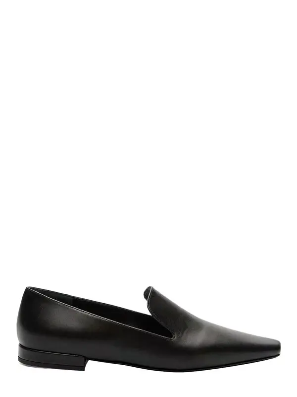 Loulou De Saison Carole Lds Leather Loafers - Black