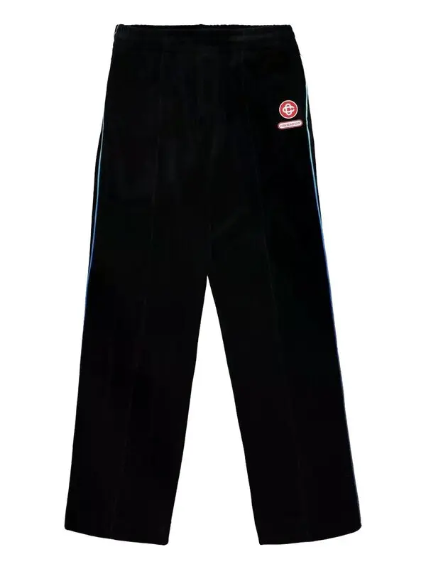 Casablanca Side-stripe Velour Track Pants - Black