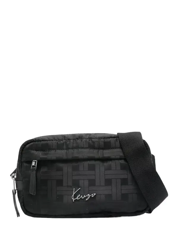 Kenzo Mura Monogram Belt Bag - Black