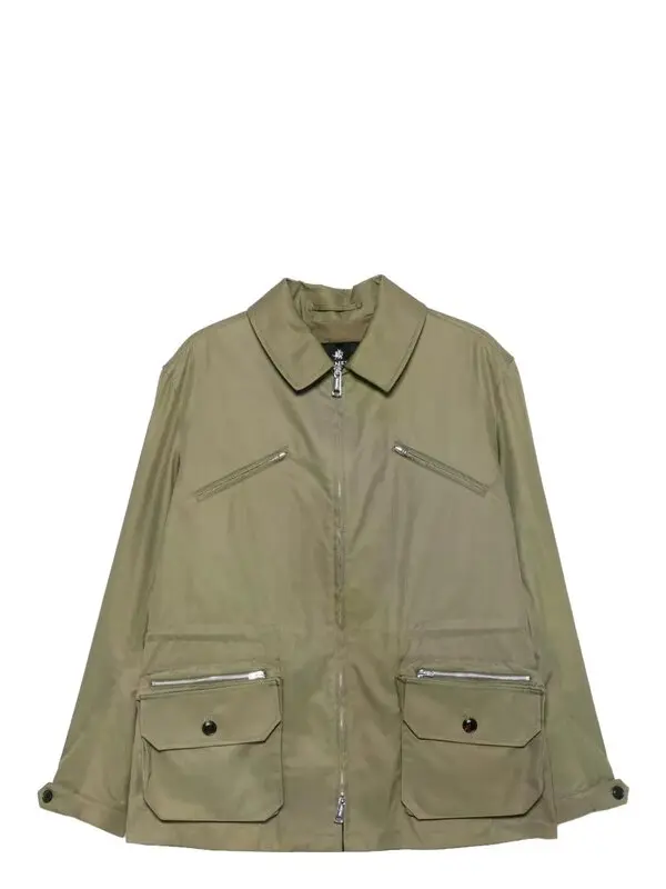 GRENFELL Zip-fastening Flap-pocket Jacket - Green