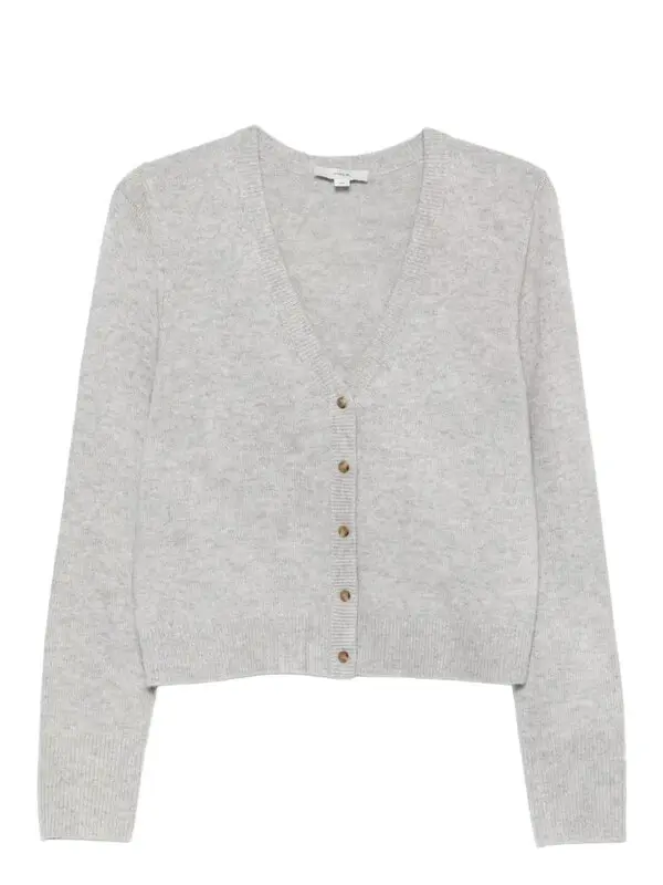Vince V-neck Button Cardigan - Grey