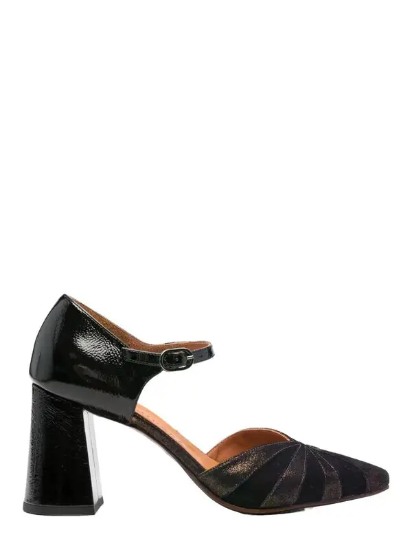 Chie Mihara 51mm Panelled Leather Pumps - Black