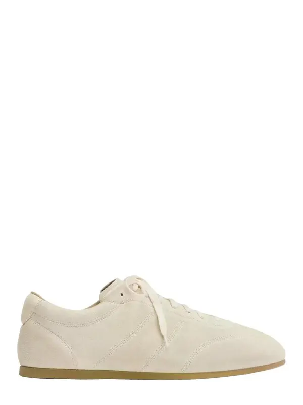LEMAIRE Soft Runner Quilted Suede Low-top Sneakers - Neutrals