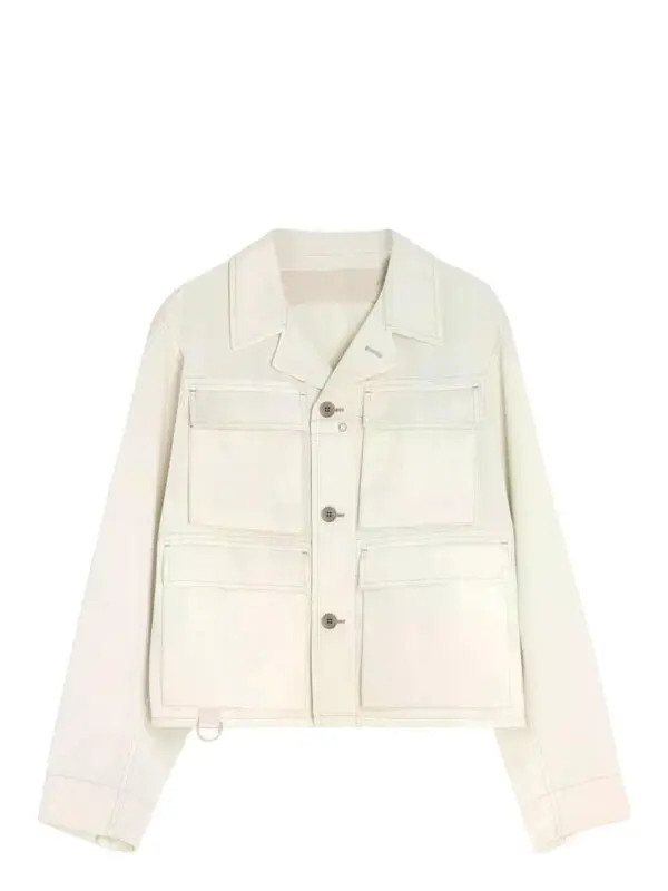 LEMAIRE Gusseted-pocket Utility Jacket - White