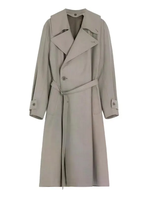 LEMAIRE - Double-Breasted Belted Trench Coat