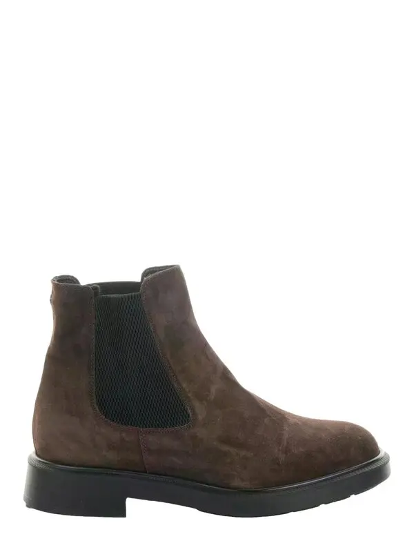 Fratelli Rossetti Elastic-panel Suede Boots - Brown