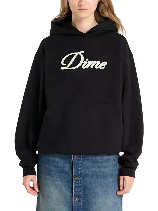 DIME Embroidered Logo Hoodie - Black