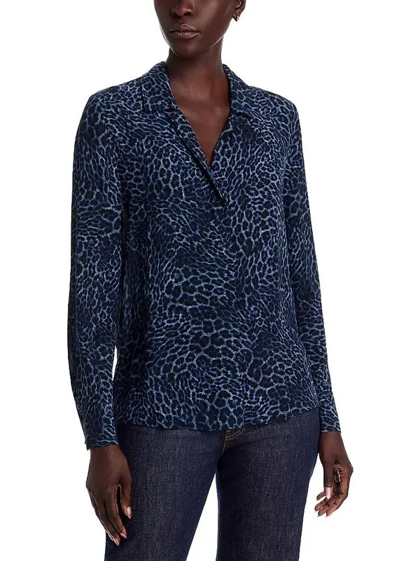 Kobi Halperin Gavin Cat Print Blouse - Midnight Mutli