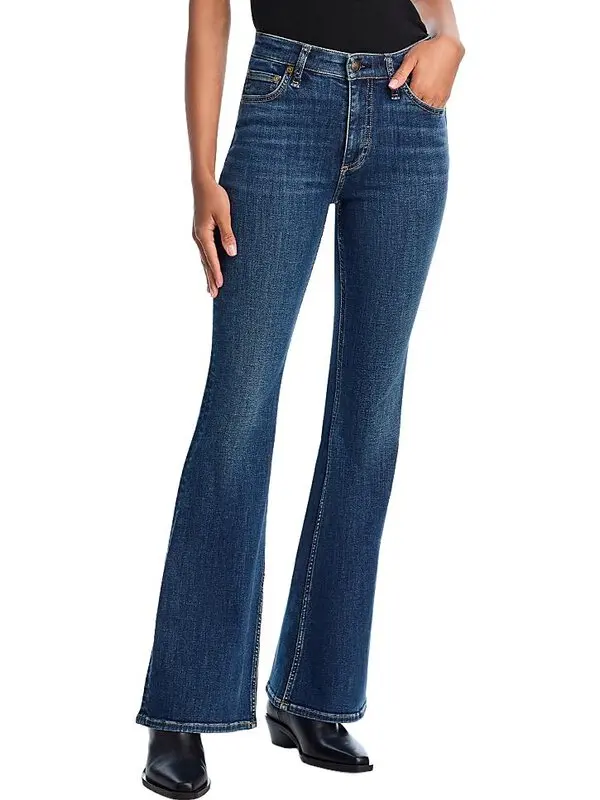 Rag & Bone Flexi Dahlia Full Length Flared Jeans - Charlton