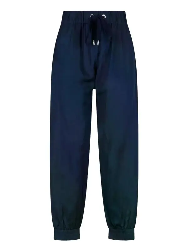 SA SU PHI Elasticated-cuff Trousers - Blue