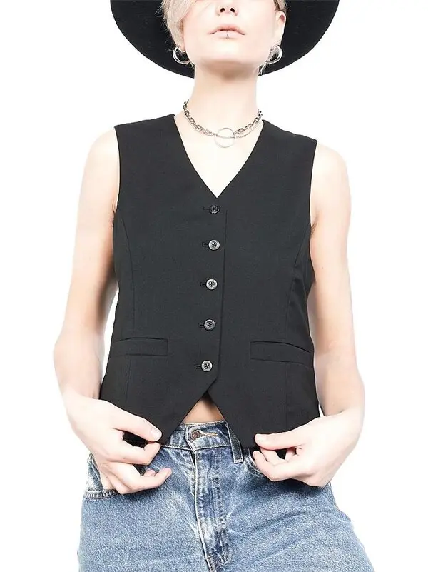 WILDFANG Tailored Vest - Black