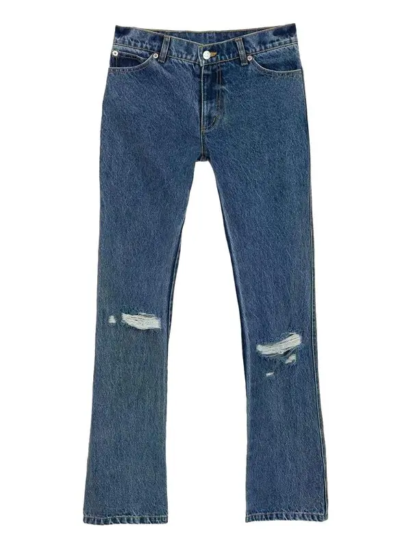 Natasha Zinko Flared Distressed Jeans - Blue