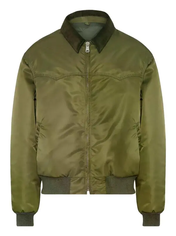 MAISON MARGIELA Corduroy-collar Bomber Jacket - Green
