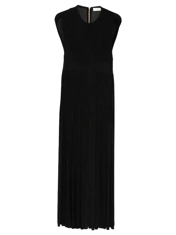Zimmermann Pleated-skirt Sleeveless Midi Dress - Black