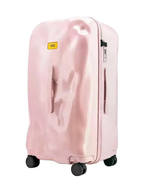 CRASH BAGGAGE Crumpled Suitcase - Pink