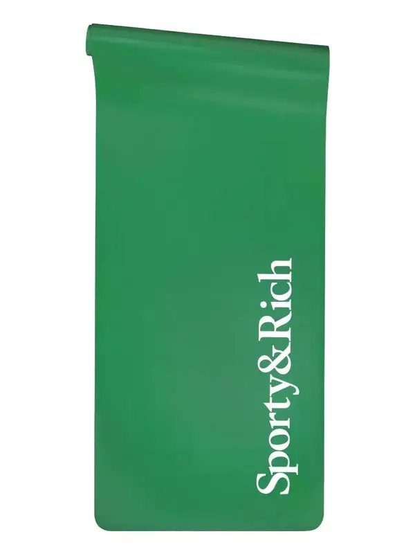 SPORTY & RICH Logo-print Yoga Mat - Green
