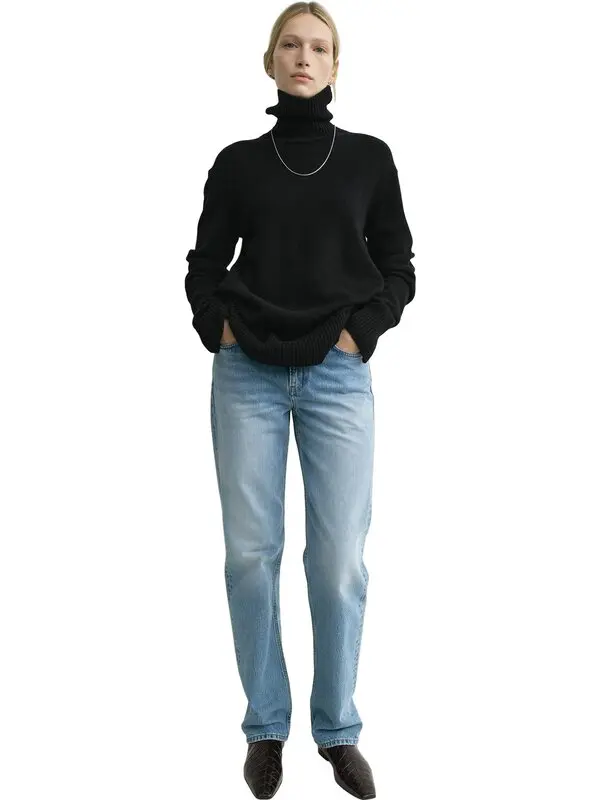 TOTEME Cashmere Turtleneck - Black